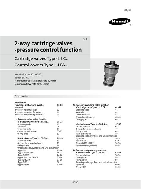 Pressure Function Type L Lc Pdf Valve Gas Technologies