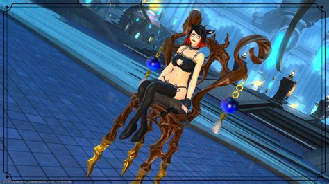 Rule 34 1girls Avatar Ff14 Big Breasts Black Hair Blue Eyes Cat Ears Cat Outfit Cat Tail