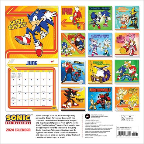 Sonic The Hedgehog 2024 Wall Calendar Sonic Wiki Zone Fandom