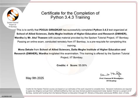 Python Certification Iitbombay Spokentutorial Dmiher Programming