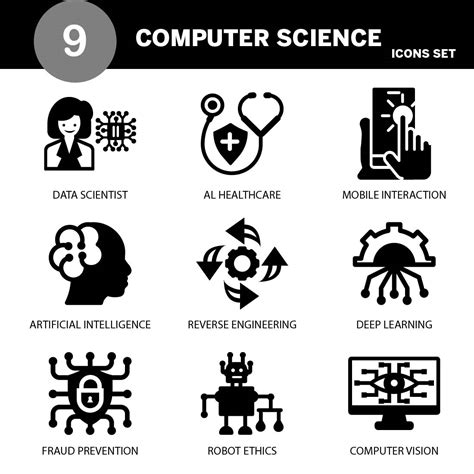 Vector Science Icon Set In Black Version Masterbundles
