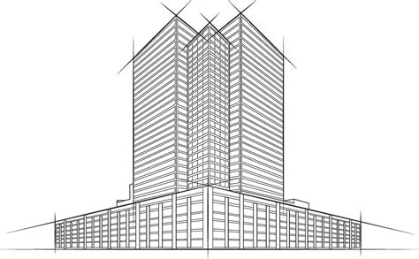 Sketch Of A Building Without Background 39221718 Vector Art At Vecteezy