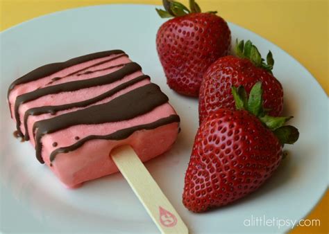 Strawberry Sorbet Bars