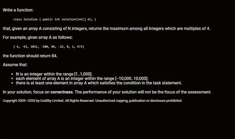 Solved Write A Function Class Solution Public Int Solutionint A