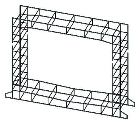 Finite Element Model Of Round Hinged Bc A Reinforcement Model B