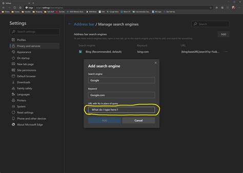 How To Restore Google Search When It Has Been Deleted See Picture R MicrosoftEdge