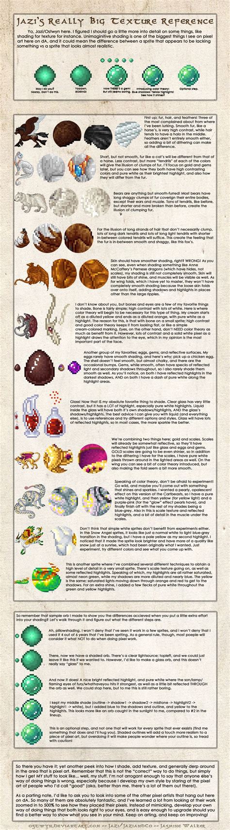 TUTORIAL Texture Color Theory By JaziSnake On DeviantART Pixel Art Design Pixel Art Tutorial