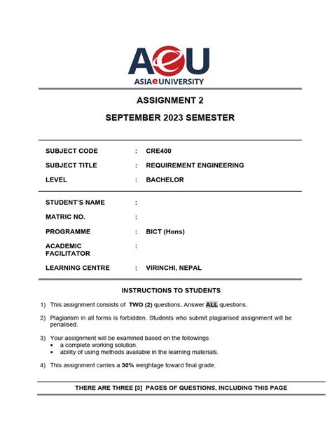 Cre400 Assignment 2 S23 Ques Pdf