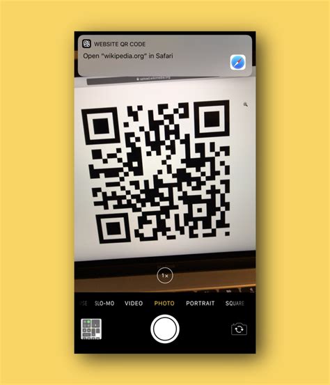 The IOS Camera App Can Scan QR Codes On The Fly
