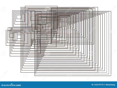 Artistic Square Rectangle Background Pattern Abstract Surface Digital Shape And Vector Stock