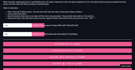 React Hook Form Js Forked Codesandbox