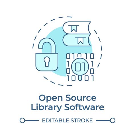 open source library software soft blue concept icon security measures