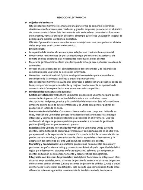 Ibm Websphere Commerce Pdf Comercio Electrónico Las Compras En Línea
