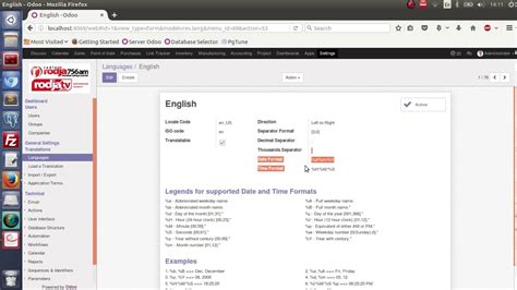 Odoo 10 Introduction 12 Date Format And Separator Youtube