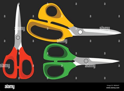Modern Multi Purpose Kitchen Scissors Vector Set Stock Vector Image And Art Alamy