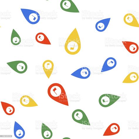 흰색 배경에 골프 플래그 아이콘 격리 원활한 패턴색상 맵 포인터 위치 마커 기호입니다 벡터 Championship에 대한 스톡