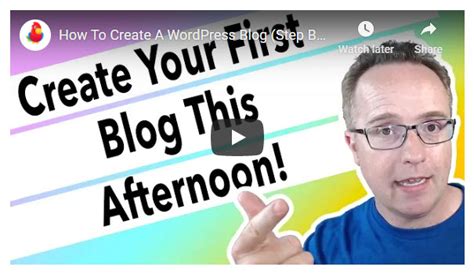How To Set Up Your First Blog In Less Than Minutes Step By Step Video Tutorial OnlineAuctionU