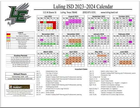 Luling Isd Calendar
