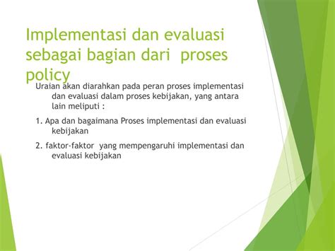 Ppt Implementasi Dan Evaluasi Kebijakan Publik Powerpoint