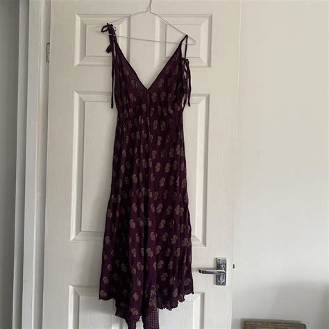 Beautiful Floaty Purple Halter Neck Dress With Depop