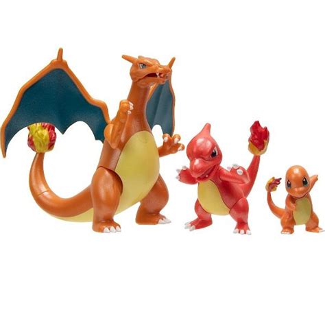 Rei Toys Pokemon Select Evolution Multi Pack Figurine Daction Salamèche Convient Aux Enfants