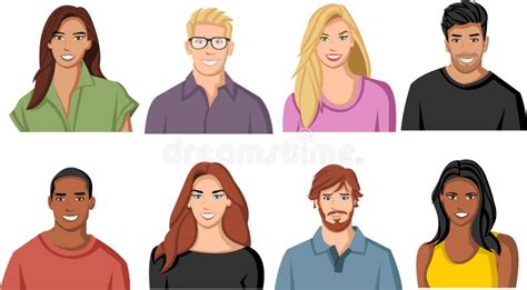 People Cartoon Faces Stock Illustrations 15 677 People Cartoon Faces