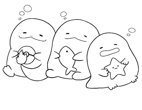 귀여운 캐릭터 스미코구라시 색칠 공부 Kr에서 무료 색칠 공부