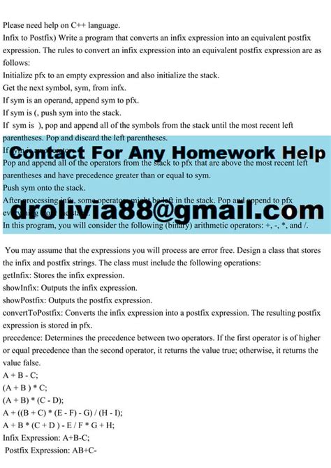 please need help on c languagefix to postfix write a program pdf