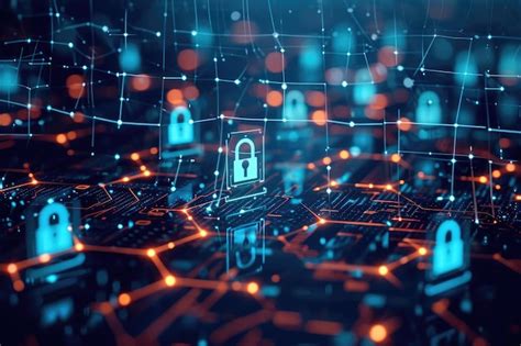 Premium Ai Image A Computer Screen Displaying A Lock Symbol Indicating That It Is Password