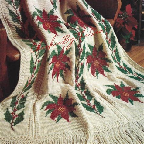 Crochet Poinsettia Etsy