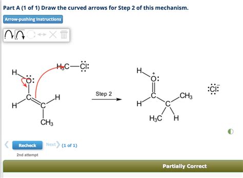 Solved Part A (1 of 1) Draw the curved arrows for Step 2 of | Chegg.com