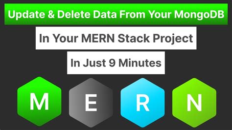 Mern Stack Tutorial Update And Delete Data From Mongodb Curd Operations Youtube