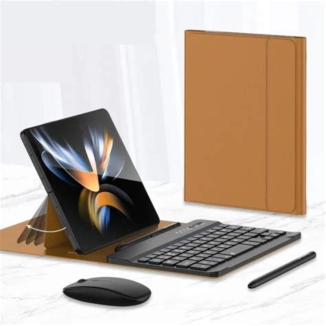 Jual Original Keyboard Bluetooth Samsung Galaxy Z Fold 4 5G Book Free Mouse Casing Cover