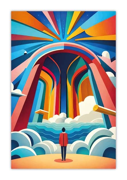 Premium Vector Abstract Art Print Poster