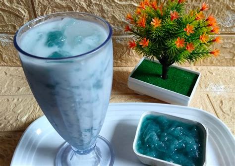Resep Es Susu Lumut Bunga Telang Oleh Lulu Atin Nafisa Cookpad