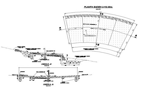Road Cross Section Structure Detail Elevation Layout Autocad File