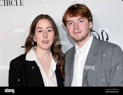 Actors Alana Haim Left And Cooper Hoffman Attend The New York Film