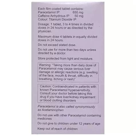 Pacimol Active Uses Price Dosage Side Effects Substitute Buy Online