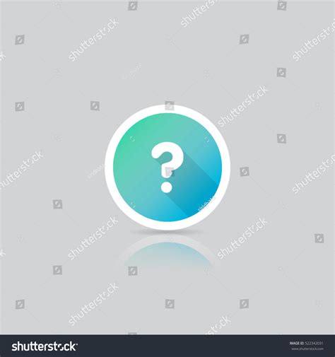 Modern Round Question Mark Icon Stock Vector Royalty Free Shutterstock