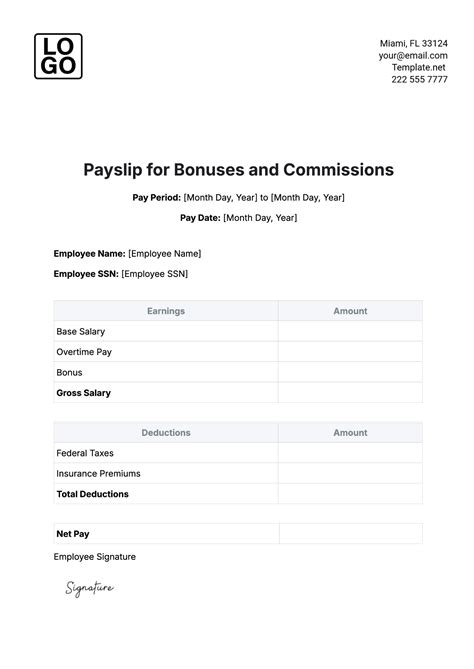 Free Australian Payslip Template To Edit Online