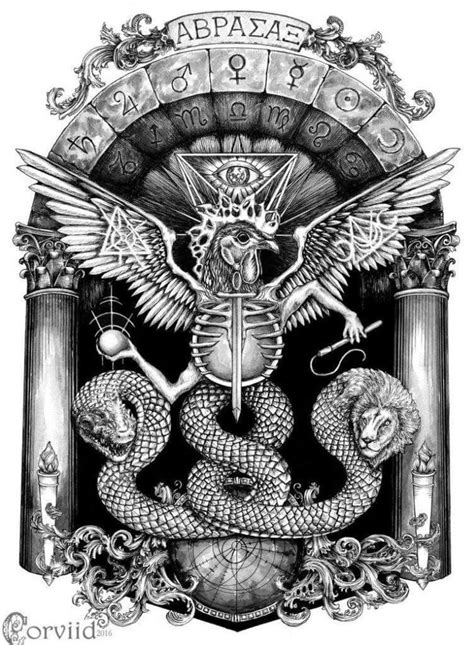 Abraxas Symbolic Art Esoteric Art Satanic Art