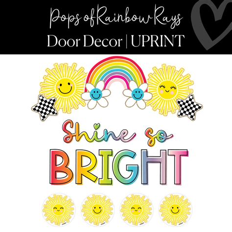 Door Decor Rainbow Classroom Decor Schoolgirl Style