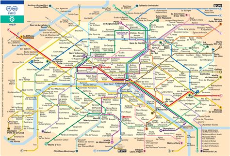 Mapa Gratuito Del Metro De París Descargar En Pdf