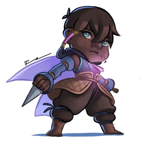 A Chibi Version Of My Dnd Halfling Roguewizard Elfendrawsall