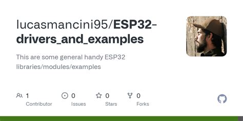 GitHub Lucasmancini ESP Drivers And Examples This Are Some General Handy ESP Libraries