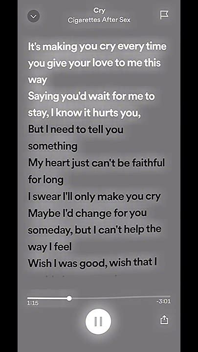 Cry Cas Lyricvideo Fyp Shorts Youtube