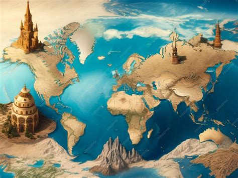 Premium Ai Image A Beautiful World Map