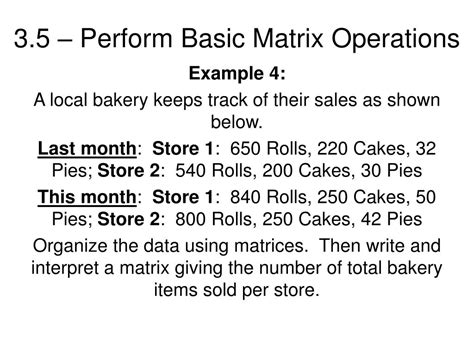 Ppt 35 Perform Basic Matrix Operations Powerpoint Presentation