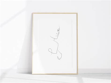 Printable Naked Woman Line Art Poster Girl Body Print One Line Draw Abstract Body Girl