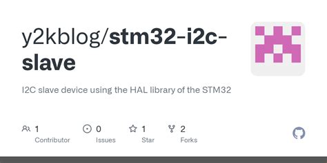 GitHub Y Kblog Stm I C Slave I C Slave Device Using The HAL Library Of The STM